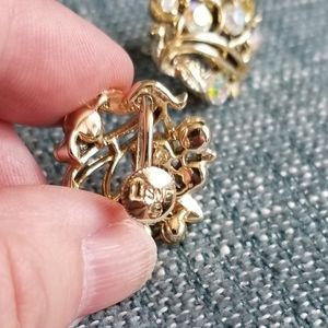 Lisner Jewelry | Jewelry | Vintage Signed Lisner Gold Rhinestone ...